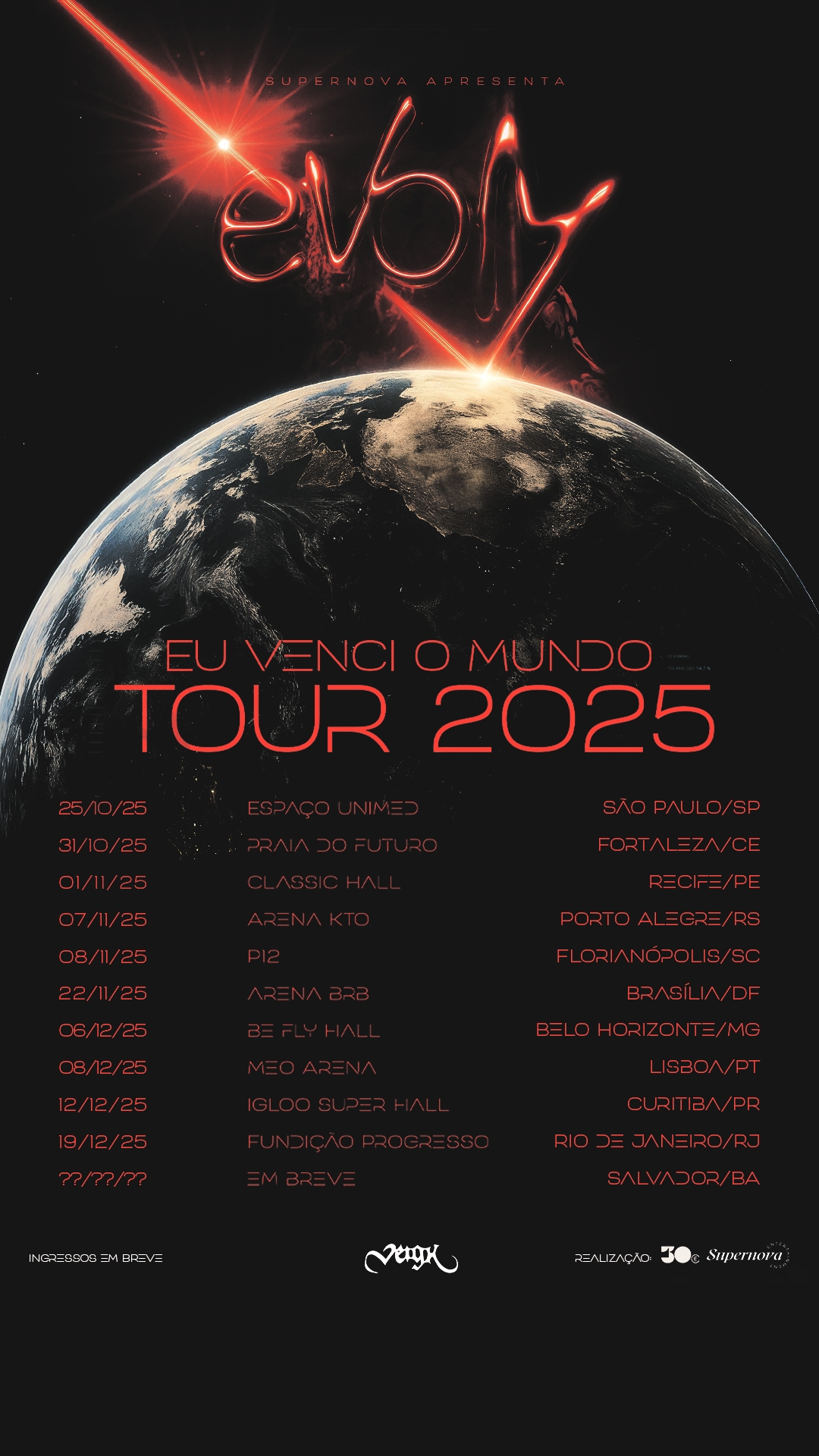 Veigh abre venda de ingressos para EVOM Tour, inspirada no álbum Eu ...